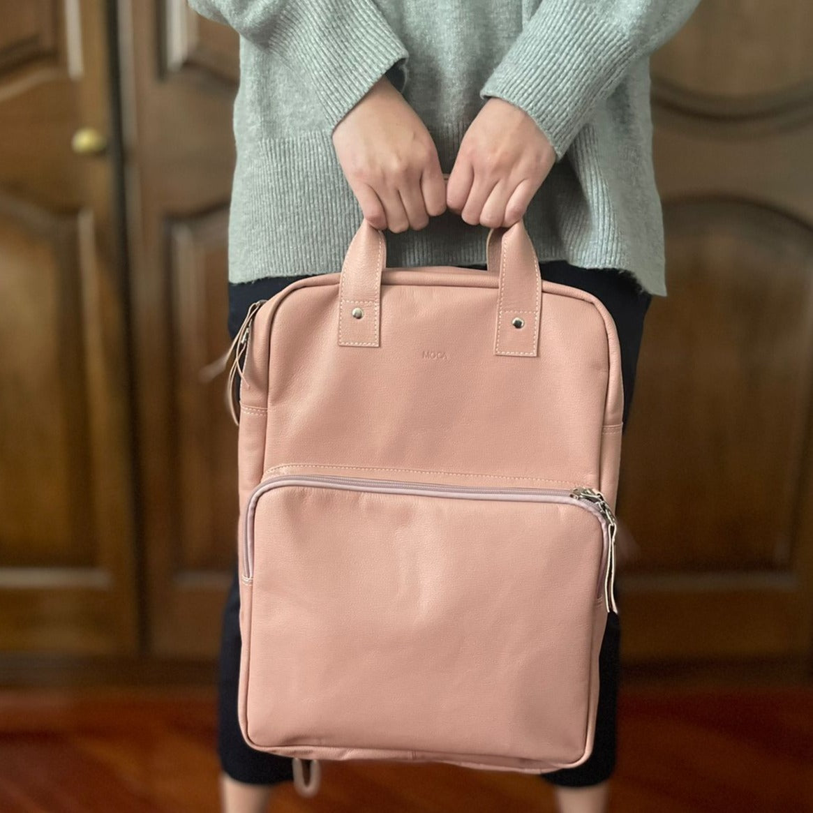 Morral de Cuero – Moca Marroquinera